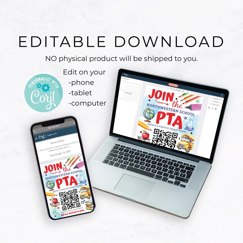Editable PTO PTA Membership Drive Flyer, PTA Membership Form, Pta Sign ...