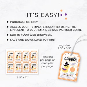 Editable Halloween Cruise Duck Tags, Printable Tags for Cruise Ship ...