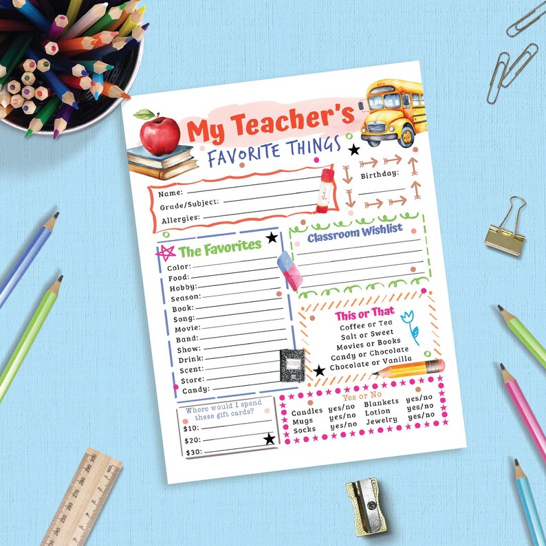Meet the Teacher Letter, Meet Your Teacher Flyer, Teacher Questionnaire ...