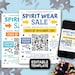 Editable Spirit Wear Sale Flyer, Sale Flyer for T-shirts, T-shirt ...