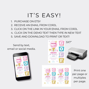 Editable Golf Party Invitation Template, Mini Golf Birthday Invitations ...