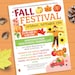Editable Fall Festival Flyer Template, Fall Festival Fundraiser, Autumn ...