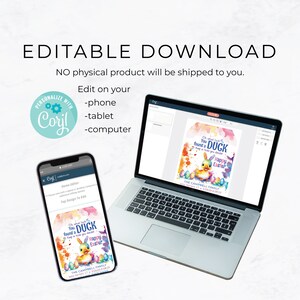 Editable Cruising Duck Tags Easter, Printable Tags for Easter Duck Tags ...