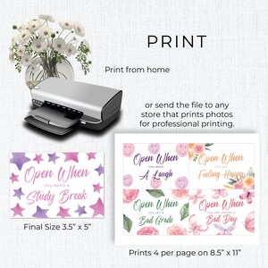 Set of Open When Letters Kit for Her, Open When College Pack Label ...