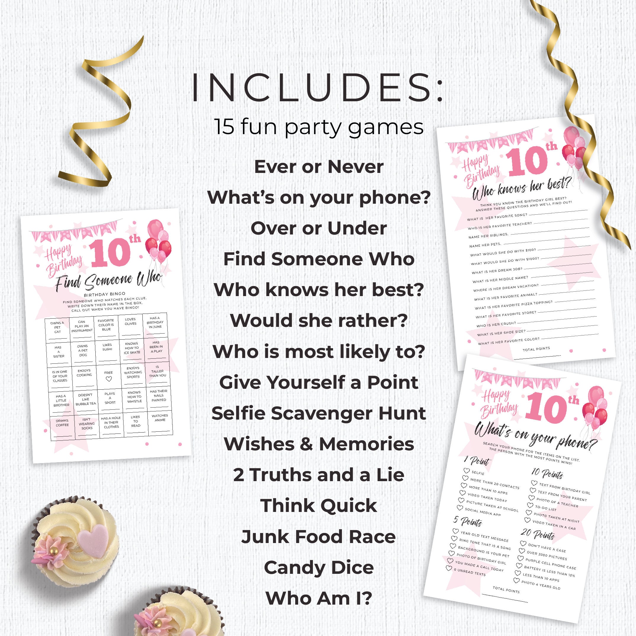 10th Birthday Party Games, 10 Year Old Birthday Party Games, 10 Year ...