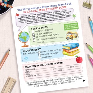 Editable PTO PTA Membership Flyer, PTA Membership Drive Flyer, Pto ...