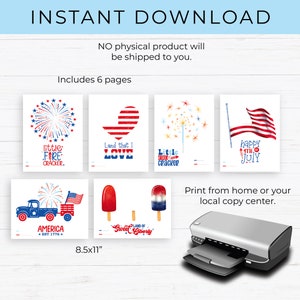 Printable 4th of July Handprint Art Craft, Independence Day Baby ...