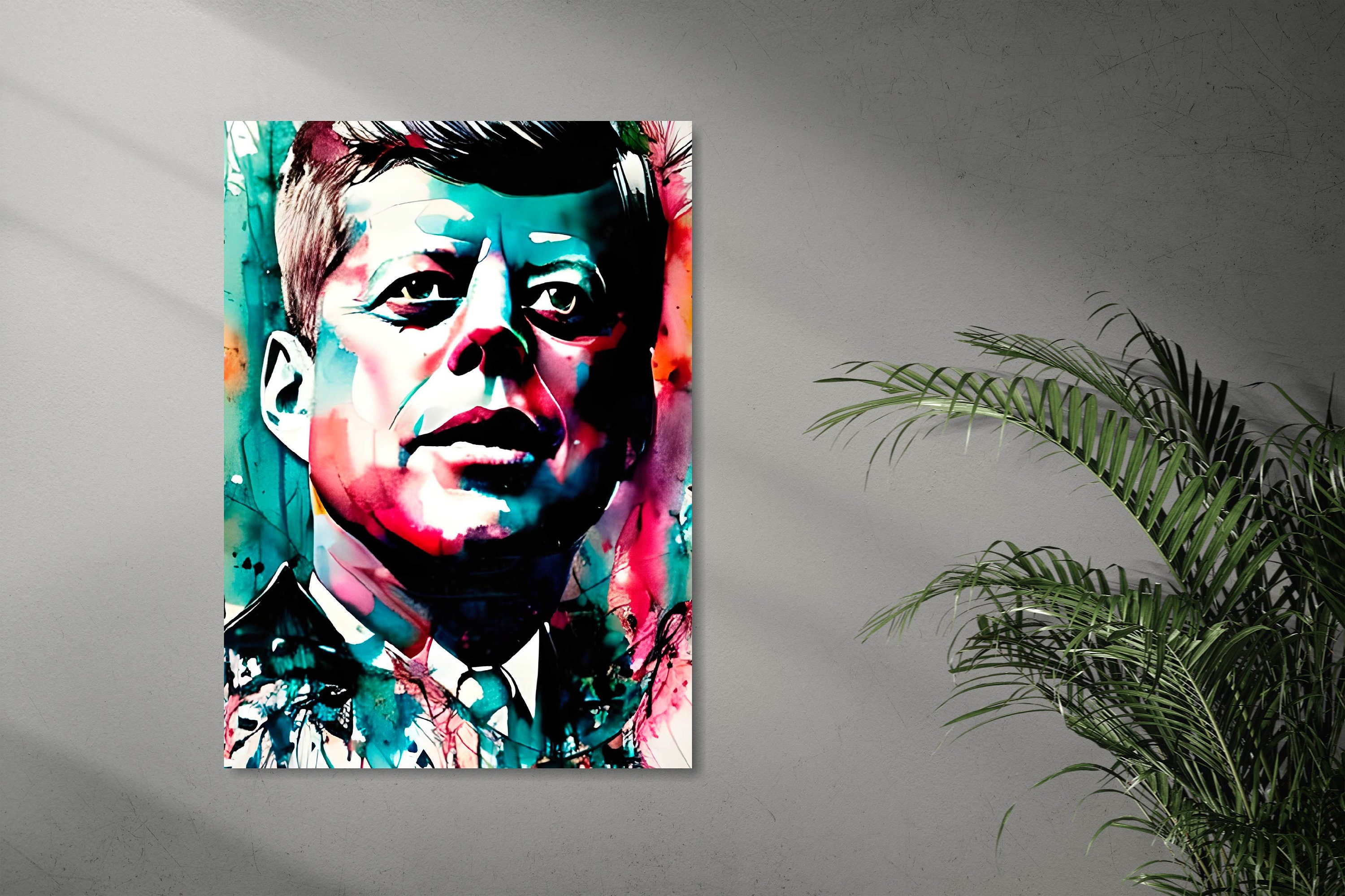 President John F. Kennedy JFK Stoic Pose High Resolution Digital Print ...