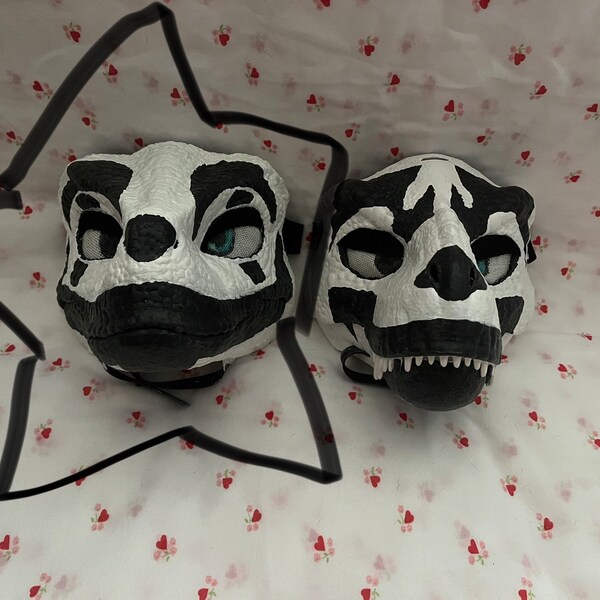 Furry Dino Mask - Etsy