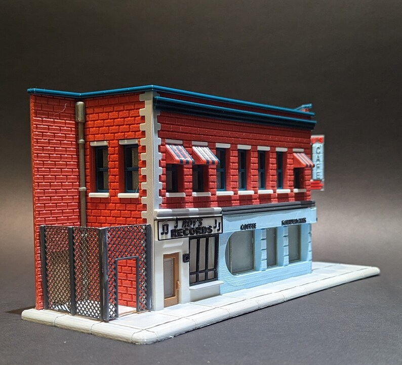 3D Printed Back to the Future Diorama: Lous Cafe - Etsy