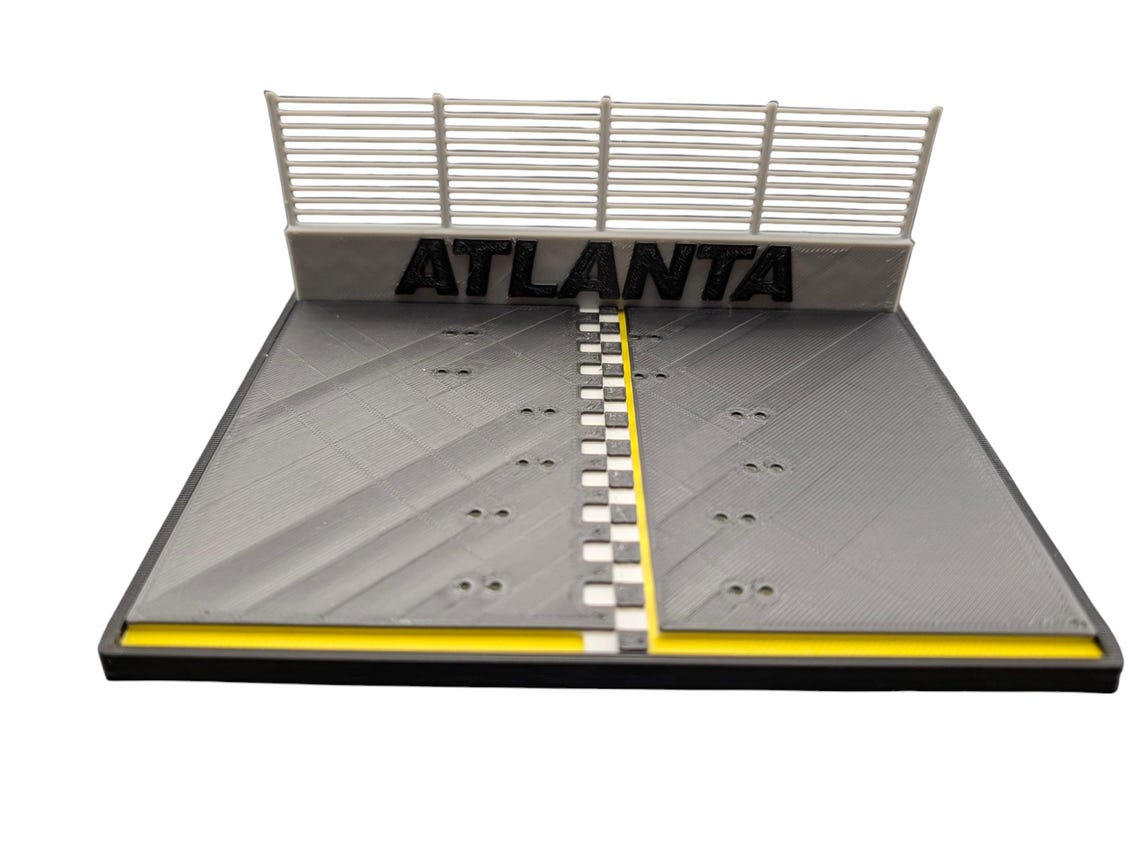 Miniature Banked Oval Race Track Diorama - Freedom Factory, Talladega ...