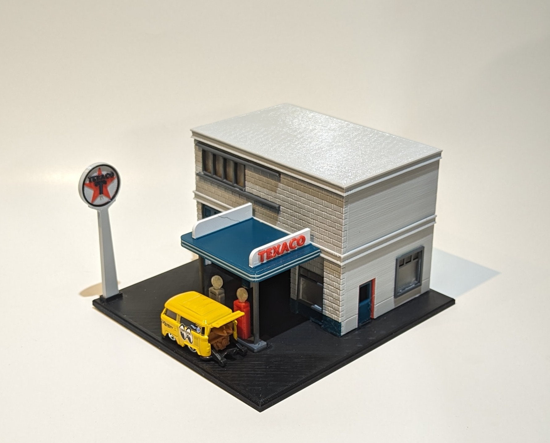 Retro Texaco Gas Station From Back to the Future 1:64 Scale - Etsy