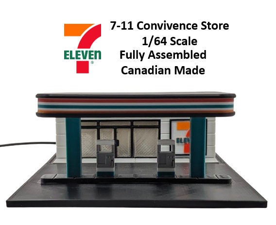 3D Printed 7/11 Convenience Store With Gas Pumps for Hot Wheels ...