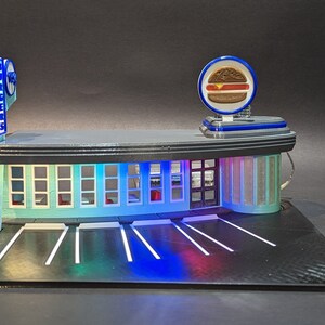 Retro Burger Diner Diorama Hotwheels Display - Etsy