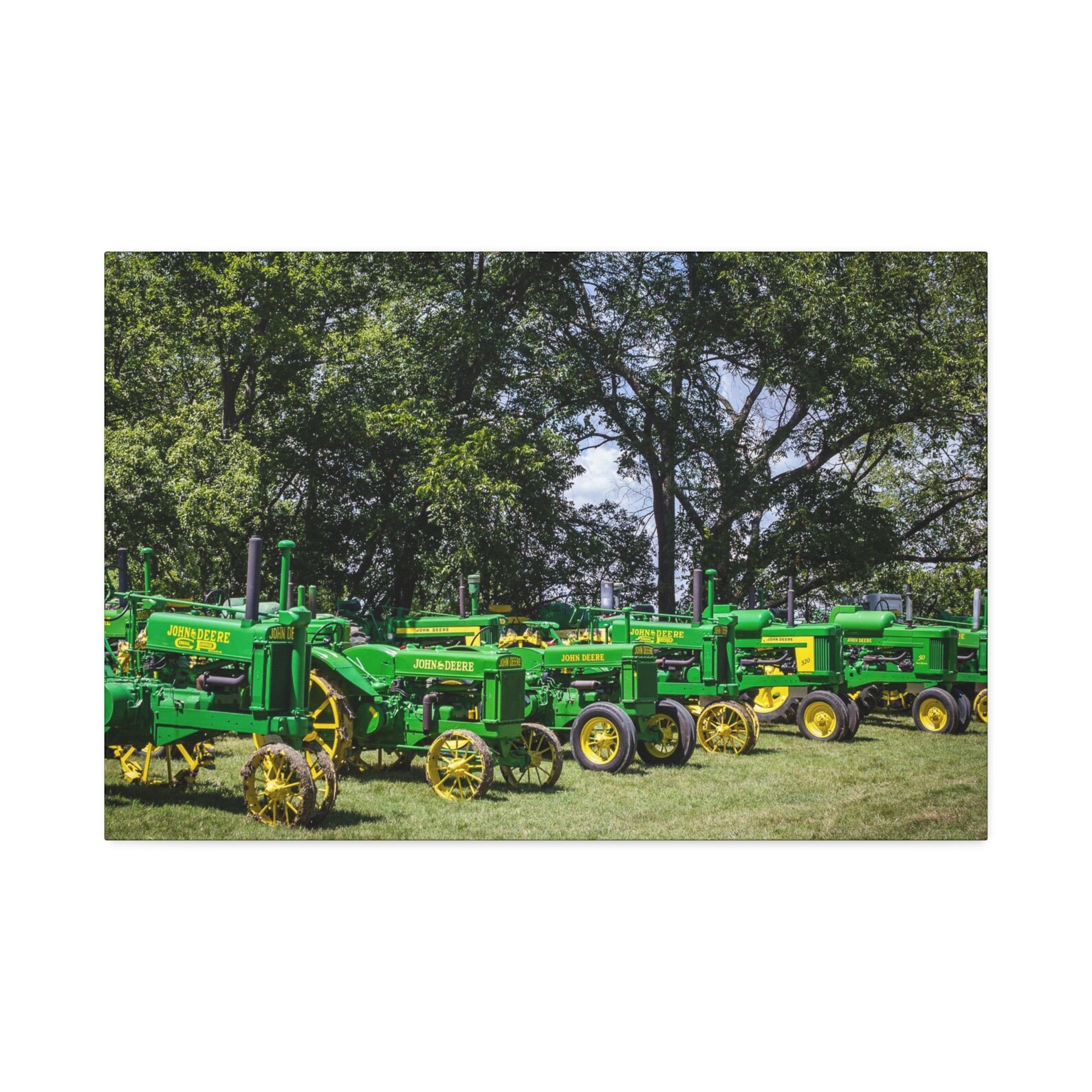 Antique John Deere Tractor, Canvas Print, Farm House, Farm Life, House ...