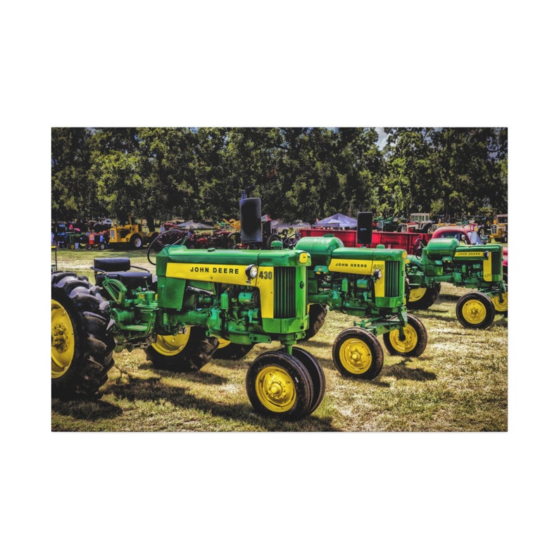 Antique John Deere Tractor, Antique Tractor, Canvas, Canvas Print ...