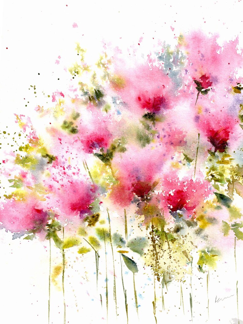 Whispers of Spring - Original Watercolor Floral Painting - Etsy