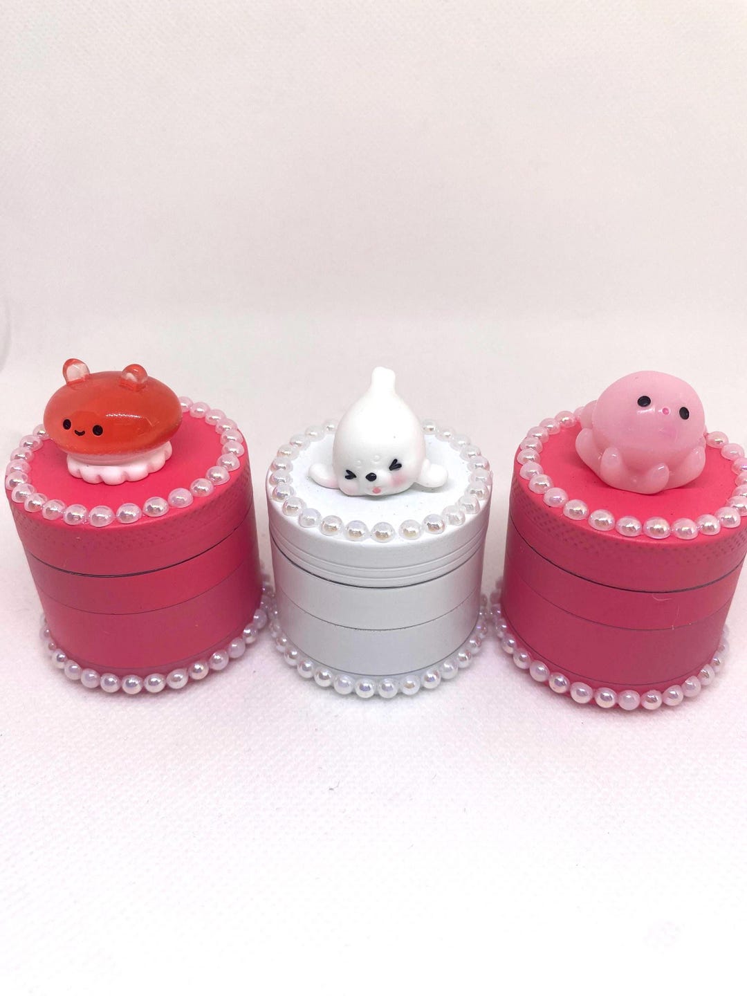 Ocean Animals Mini Mer-cake 40 MM 4 Piece Herb Grinder With Kief ...