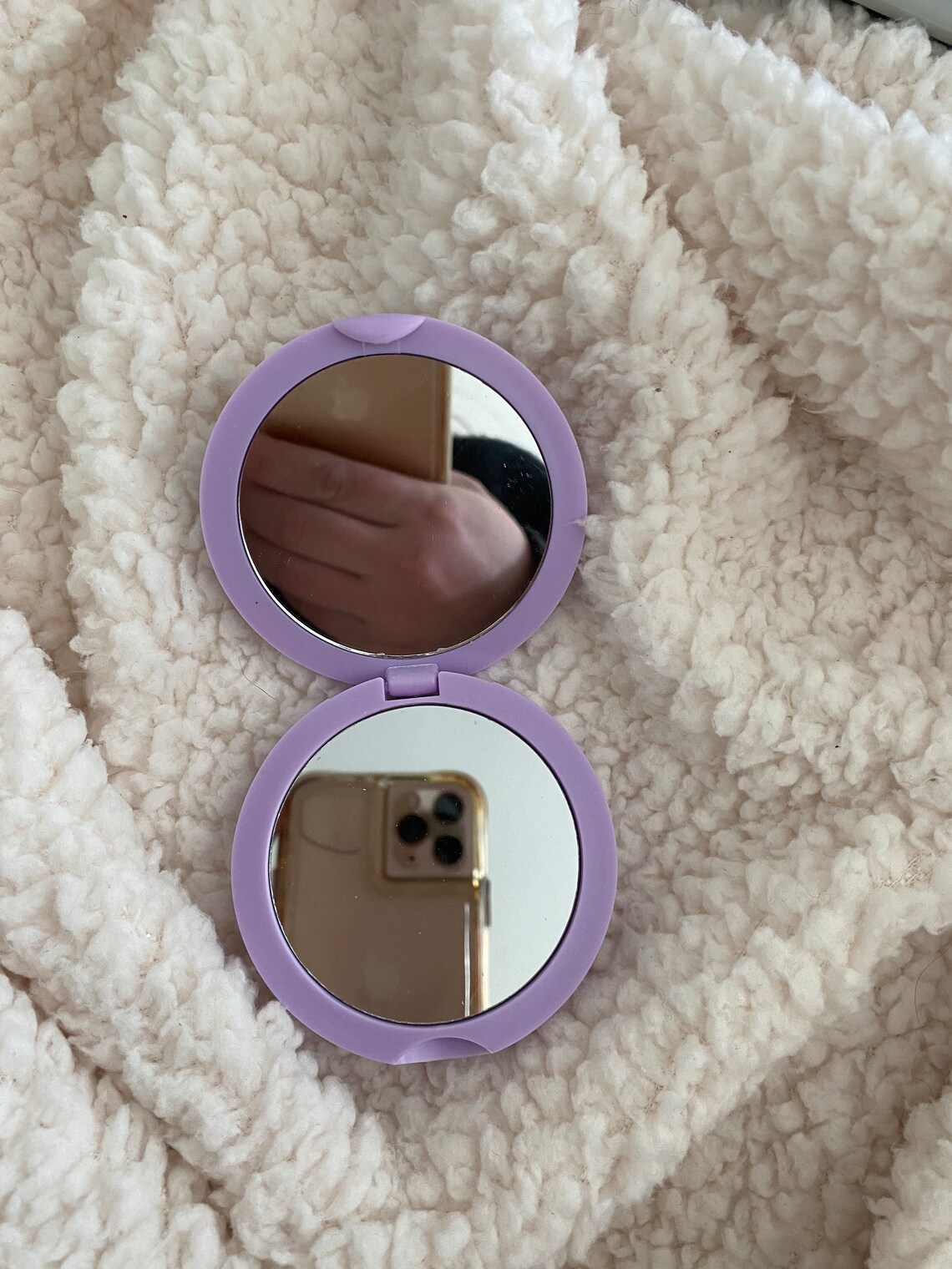 Purple Ariel-inspired Mermaid Starfish Compact Mirror Foldable - Etsy