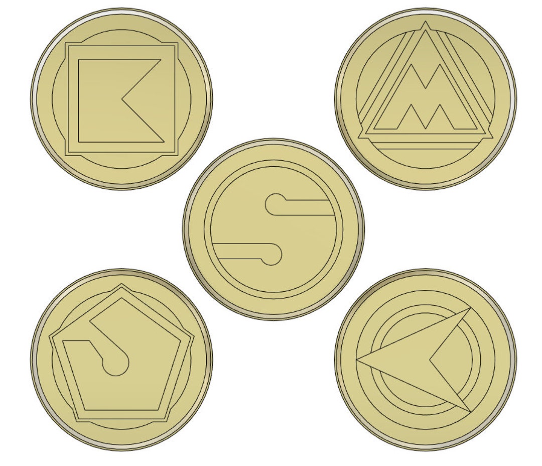 Alien Ranger Power Coins - Etsy