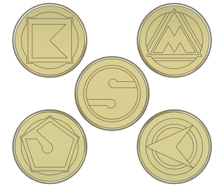 Alien Ranger Power Coins - Etsy