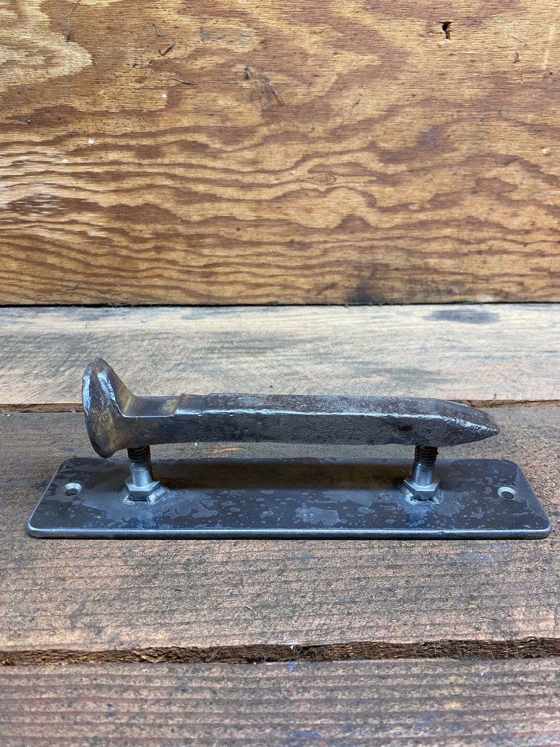 Railroad Spike Door Handle Barn Door Handle Tack Room Rustic Drawer ...