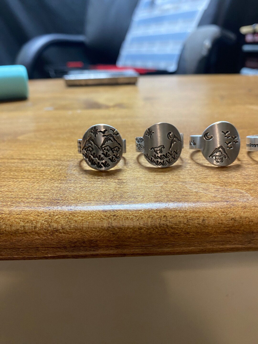 Custom Stamped Metal Ring - Etsy