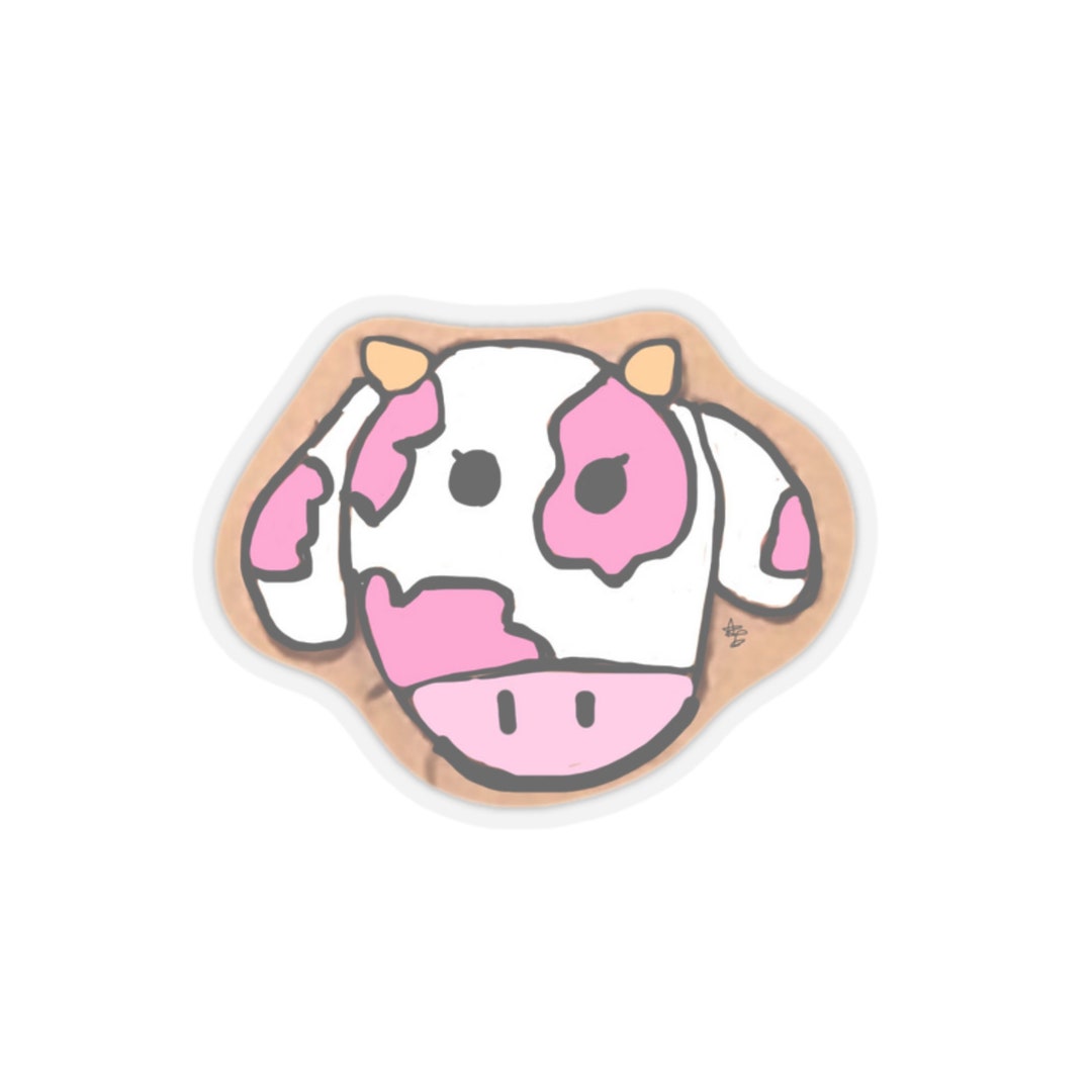 Cow Face Sticker - Etsy