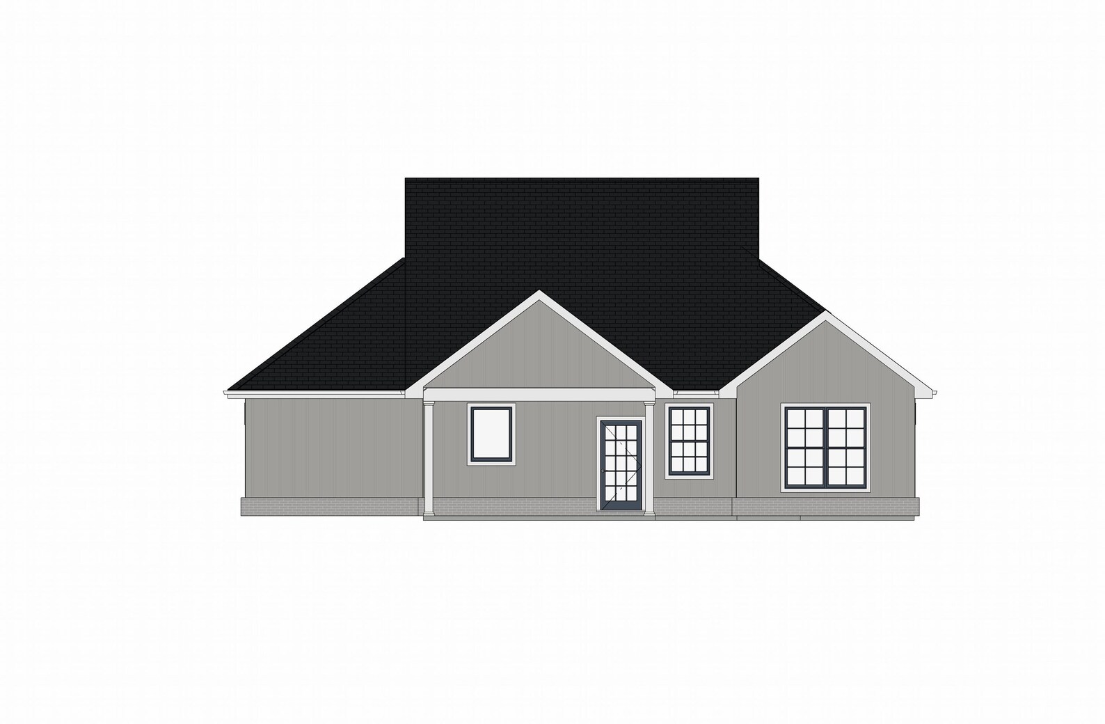 Urban Farmhouse - 2 Bedroom, 2 Bath - 1,459 SF - Front Load Garage ...