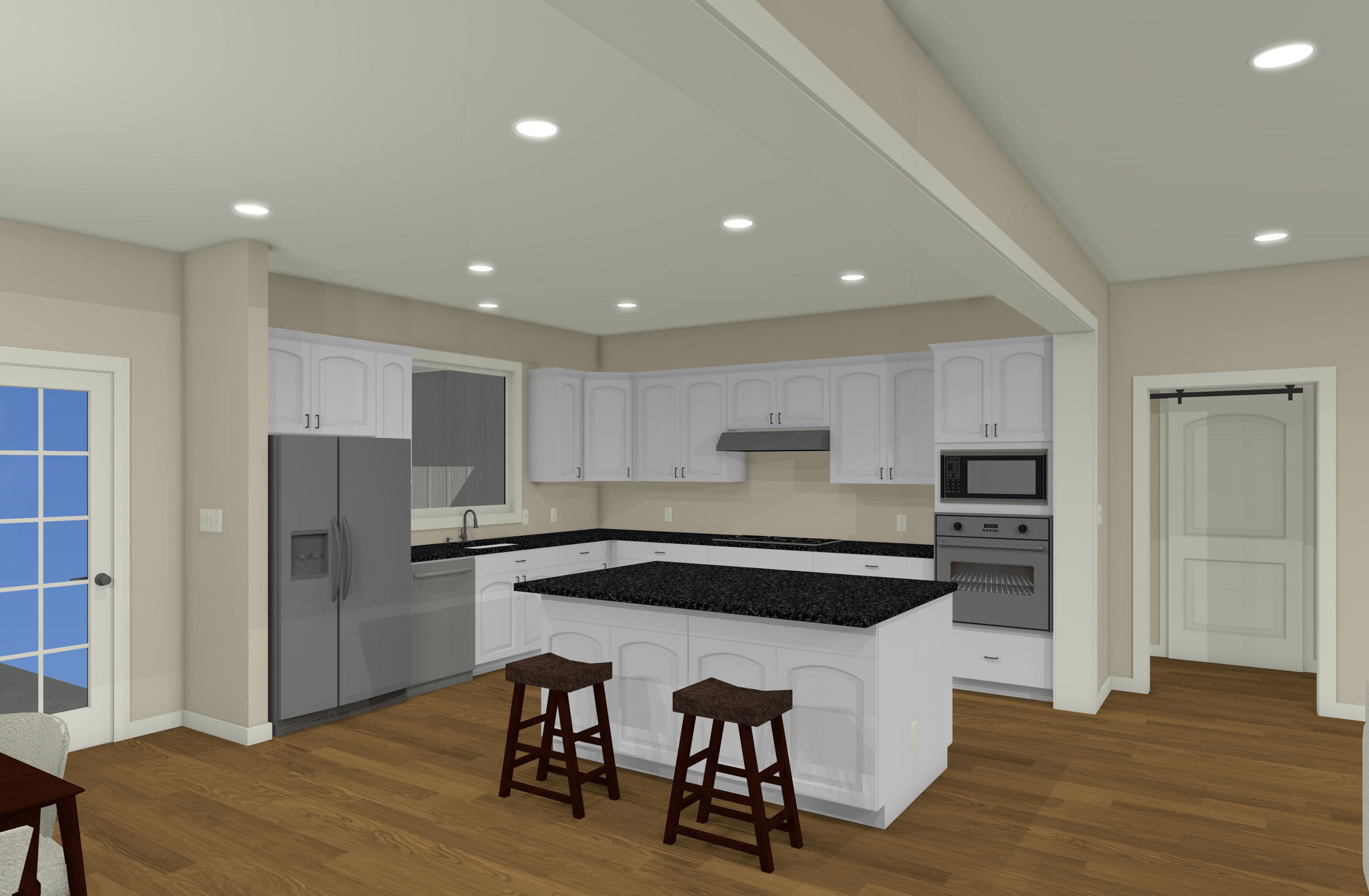 Urban Farmhouse - 3 Bedroom, 2 Bath - 2132 SF - Side Load Garage - PDF ...