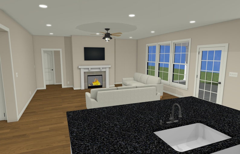 Urban Farmhouse - 4 Bedroom, 2.5 Bath - 2,712 SF - Side Load Garage ...