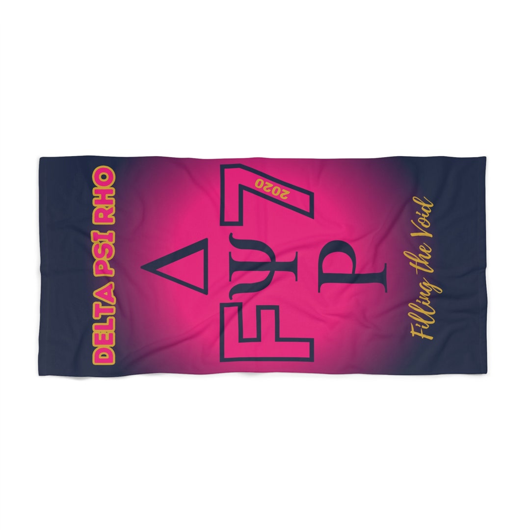 Delta Psi Rho Beach Towel F7 - Etsy