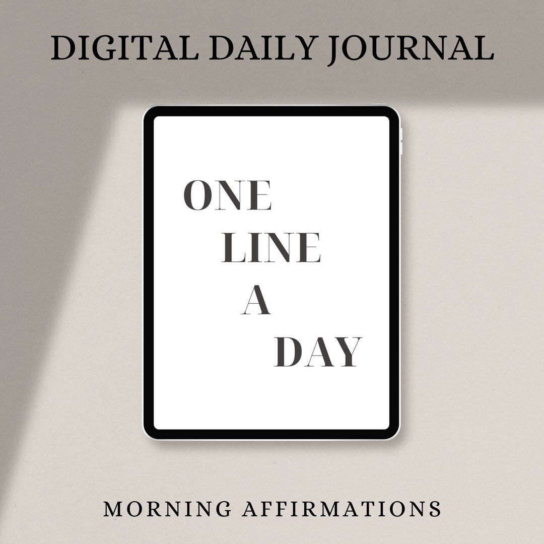 Digital Printable DAILY AFFIRMATIONS JOURNAL iPad Goodnotes - Etsy