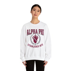 Alpha Phi Sweatshirt, A Phi Sweatshirt, Sorority Sweatshirt, Alpha Phi ...