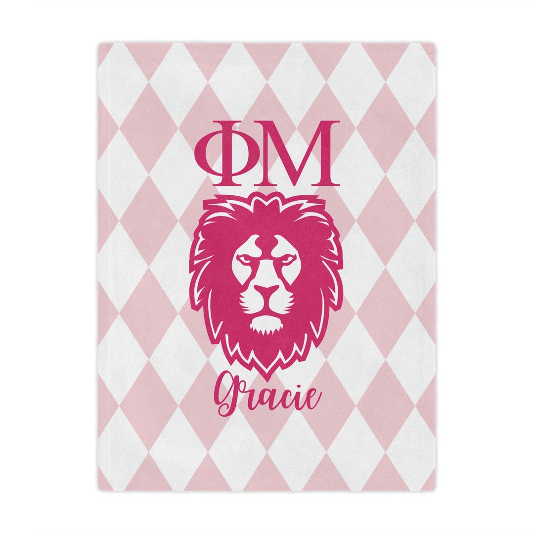 Phi Mu, Phi Mu Merch, Custom Sorority Blanket Personalized Sorority ...
