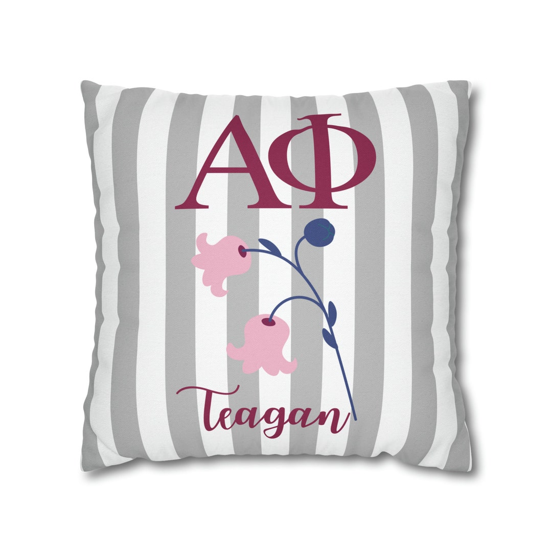 Alpha Phi Pillow Custom Sorority Gifts Alpha Phi Decor - Etsy