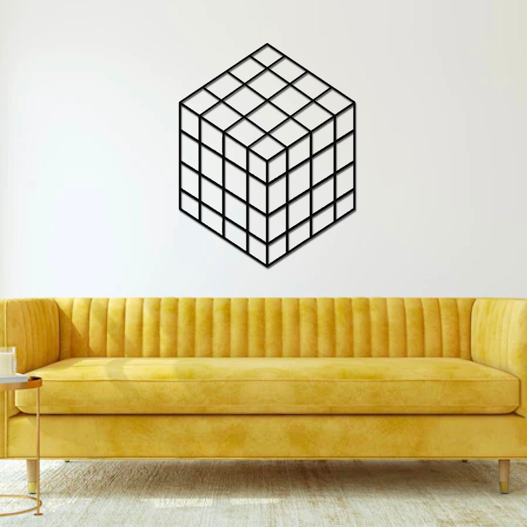 Rubix Cube Metal Wall Art Metal Wall Art Perfect for Home - Etsy
