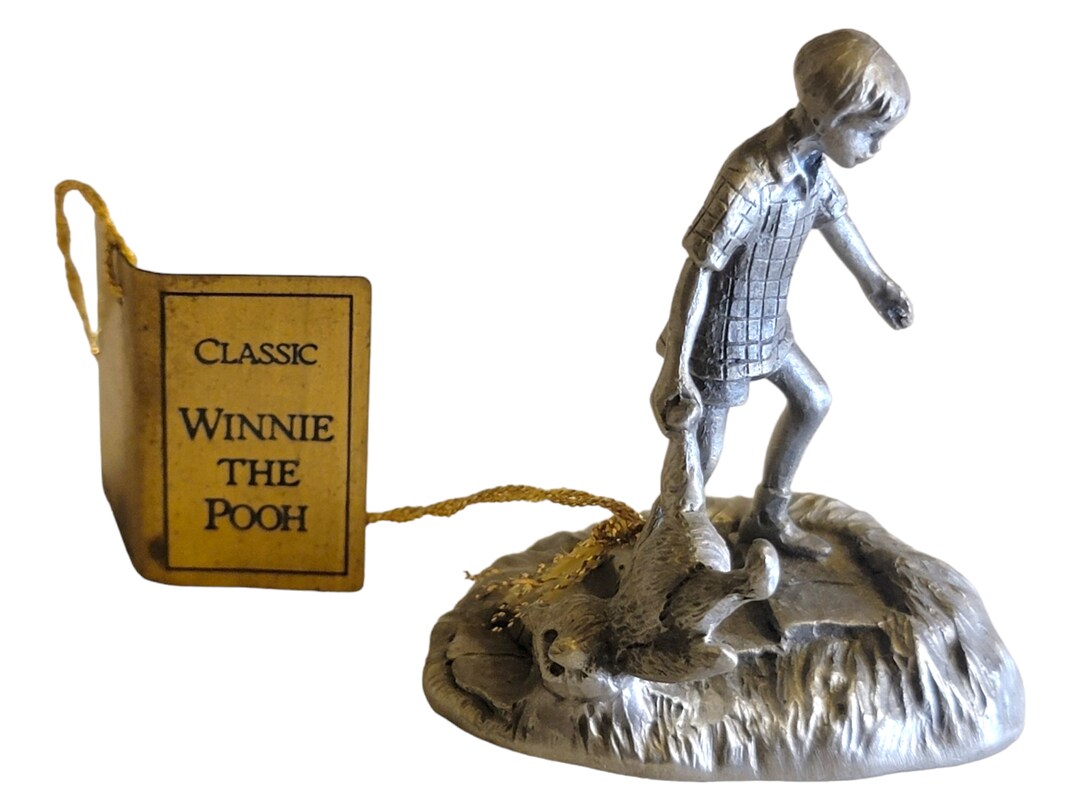 Winnie the Poo and Christopher Robin Hudson Pewter Figurine #4831 the ...