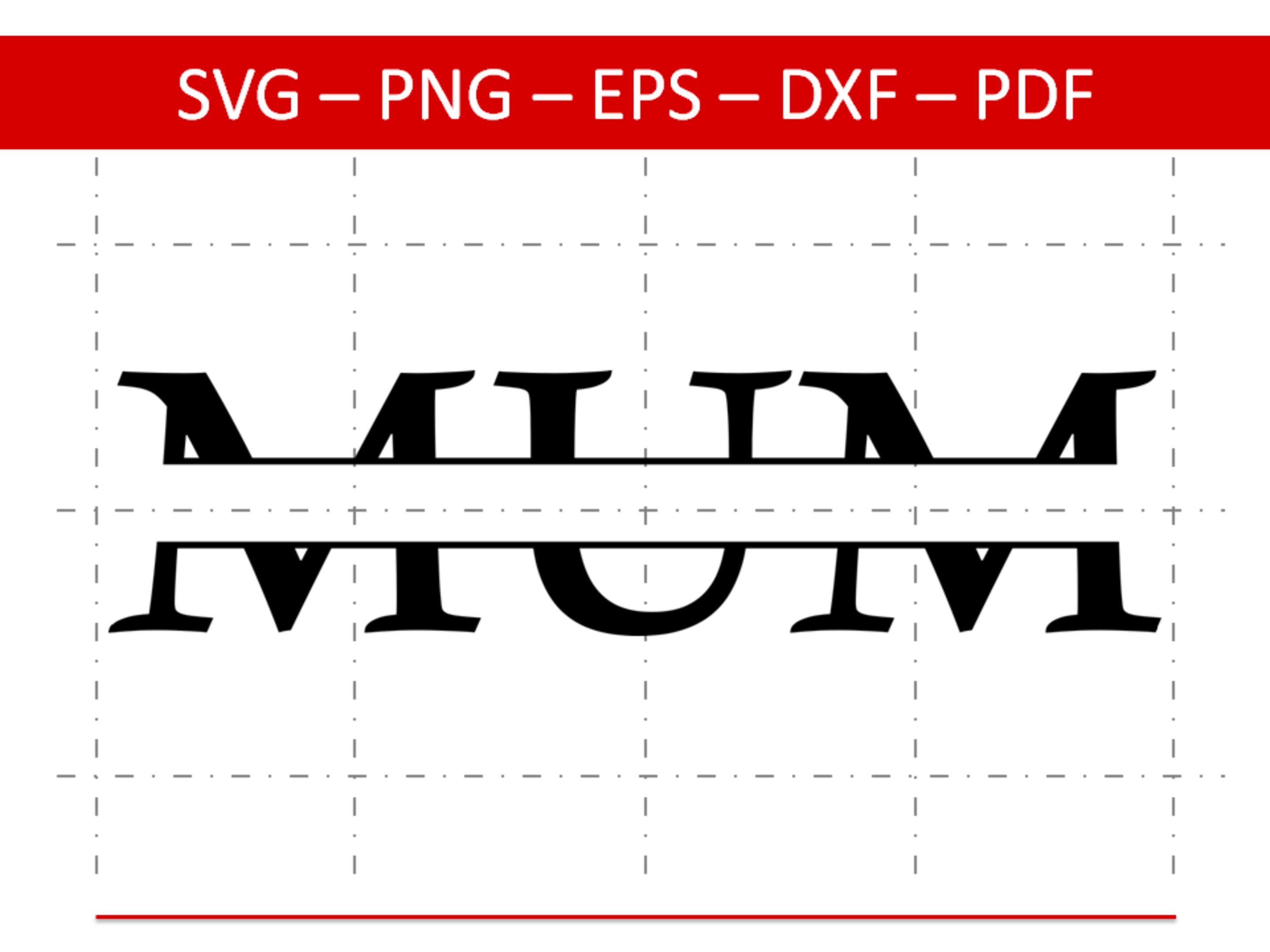 Mum Split Name Frame SVG, Mum SVG, Mother Svg, Mum Silhouette File, Mum ...