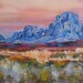 Organ Mountains Original Pastel Painting, 9.5 12, Fine Art ...