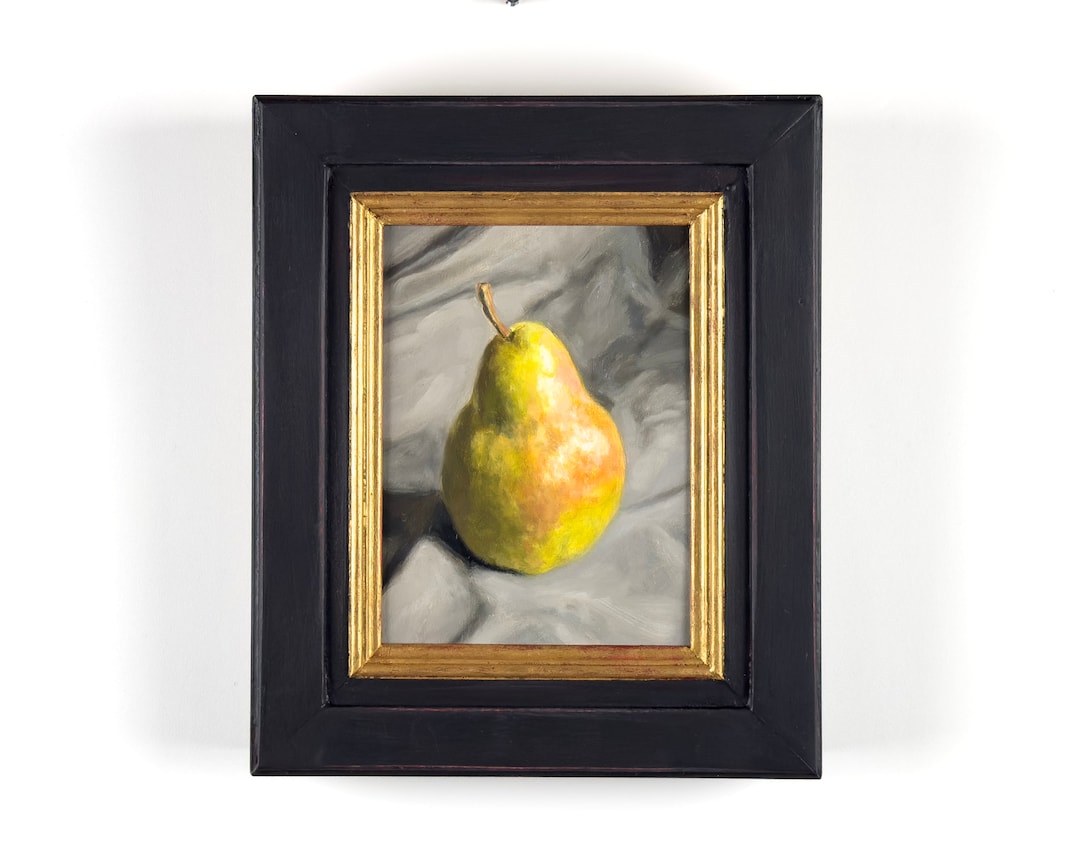 Pear Still Life Small Original Oil Painting - Etsy