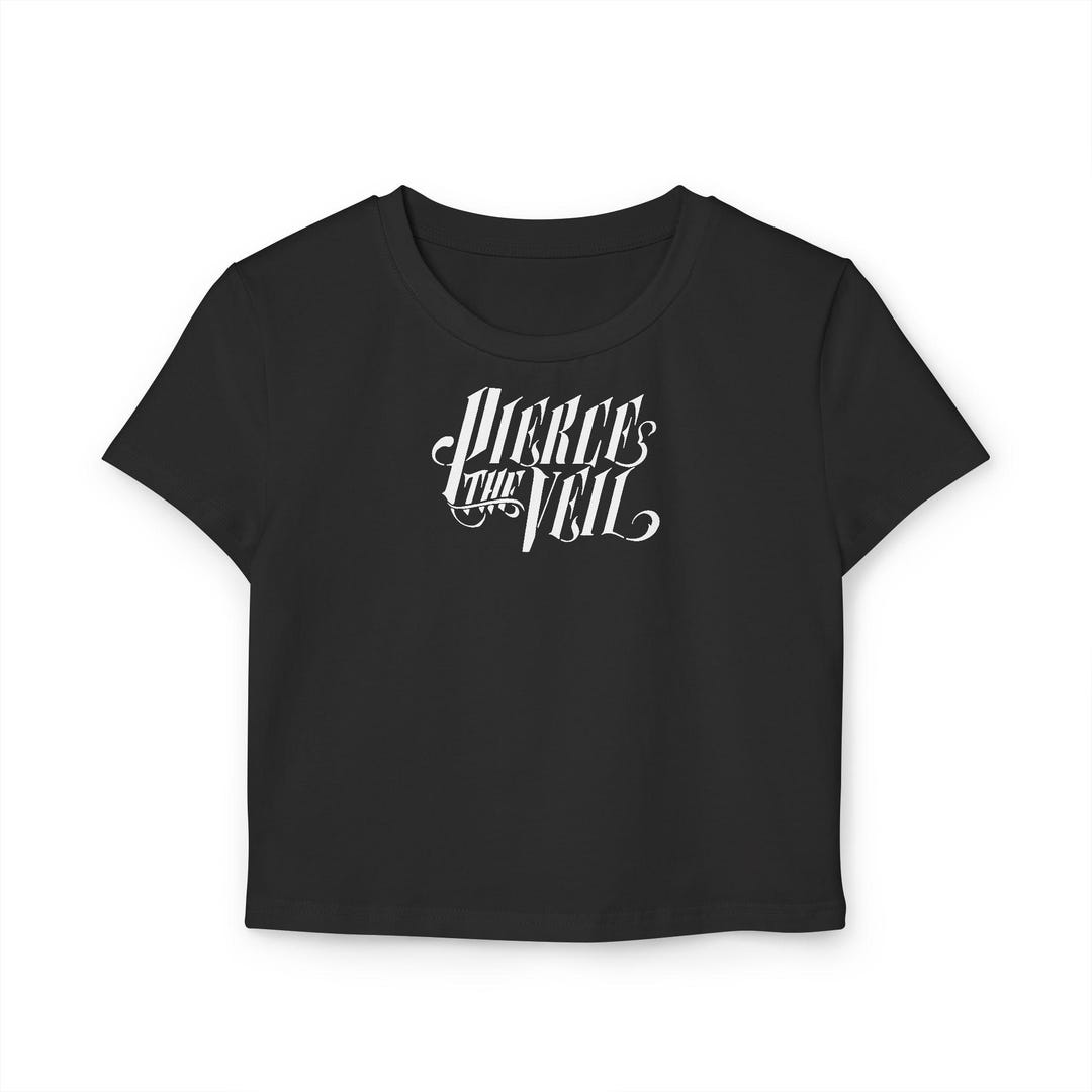Pierce the Veil Embroidered Band Baby Tee, Collide With the Sky, PTV ...