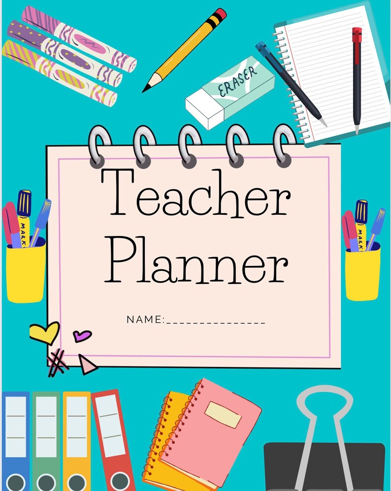 EDITABLE 2023 Teacher Planner Template - Etsy
