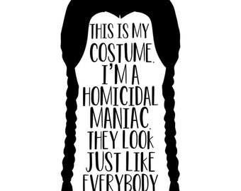 Wednesday Addams Vinyl Decal - Etsy