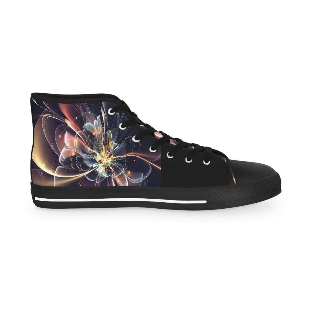 Gothic Galaxy Print High Top Sneakers, Men's Space & Sky Converse ...