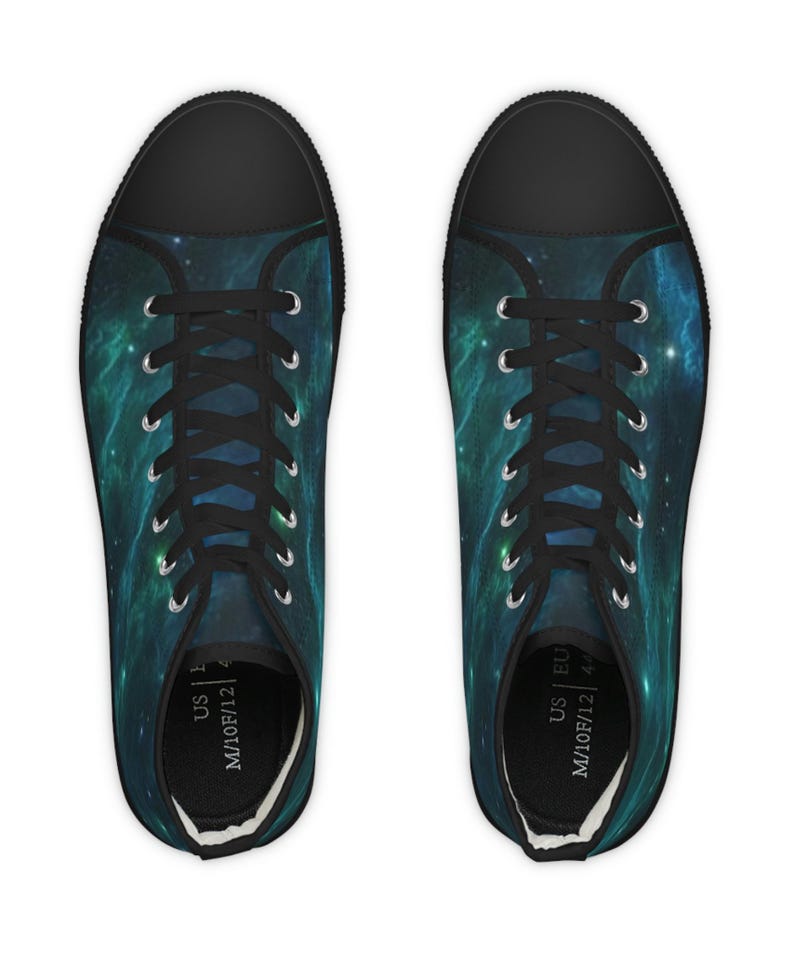 Gothic Night Sky High Top Men's Sneakers, Dark Stary Converse Trainer ...