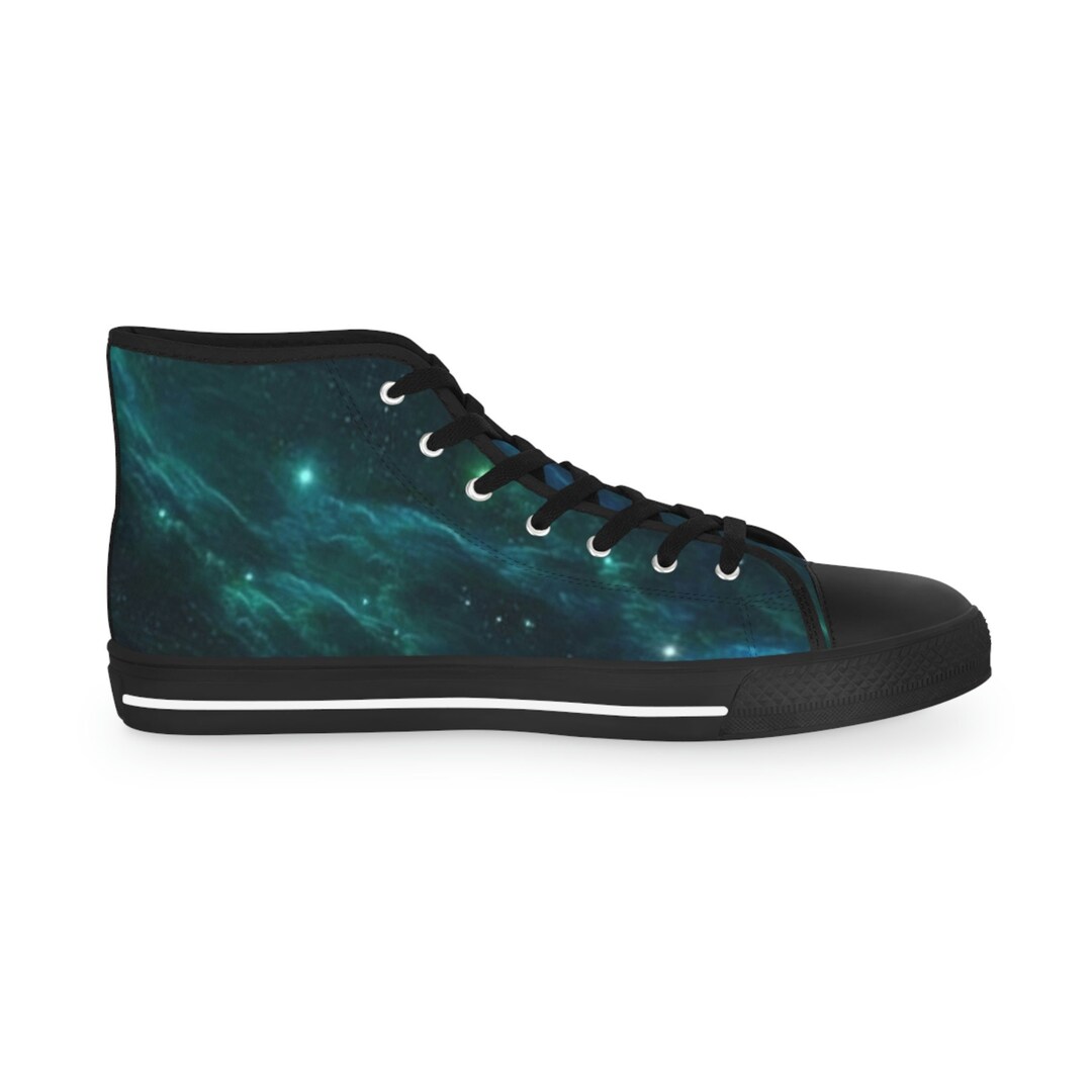 Gothic Night Sky High Top Men's Sneakers, Dark Stary Shoes, Converse ...