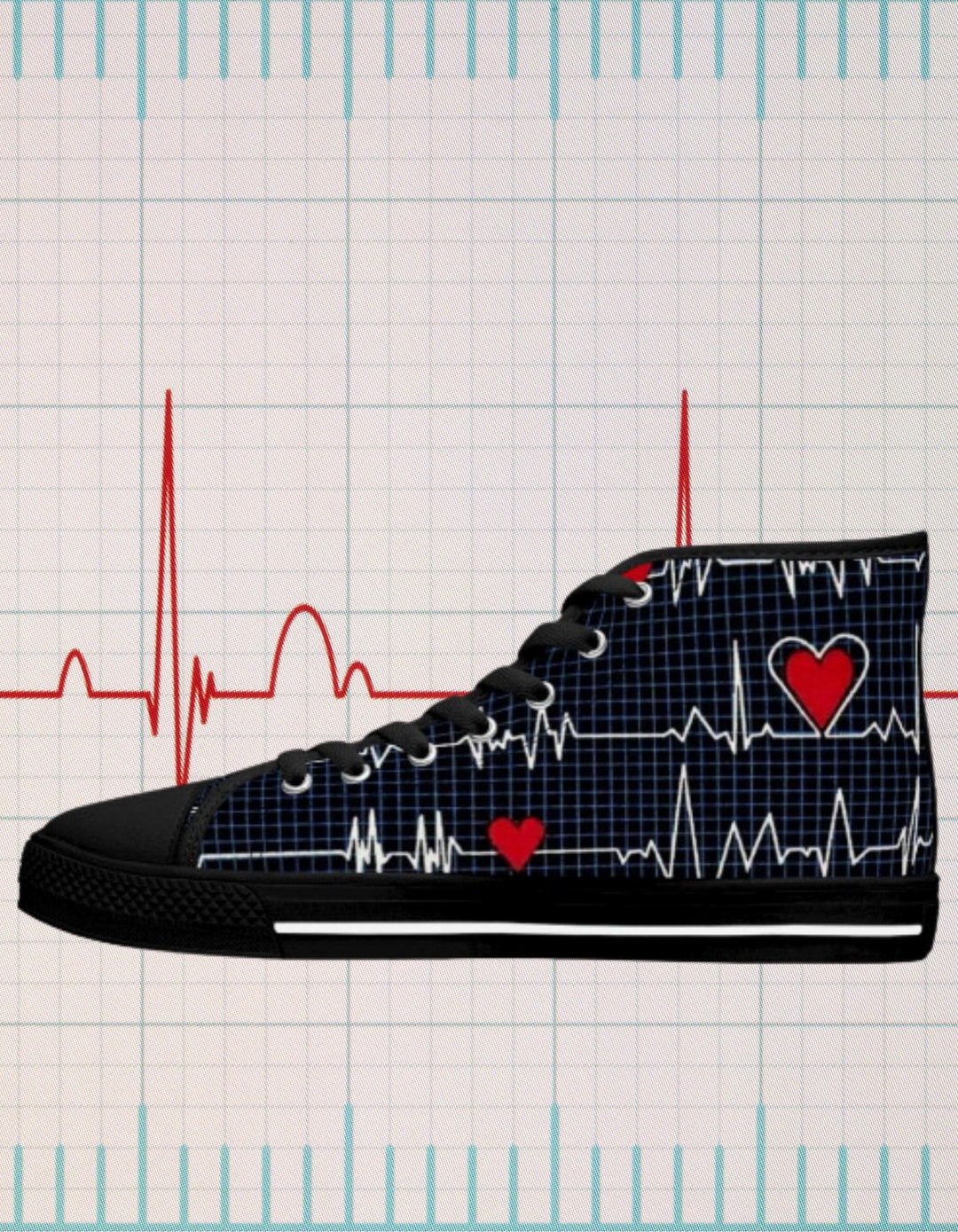 Women's Nurse Doctor Shoes, Medical EMS Women's High Top Sneakers, Gym ...