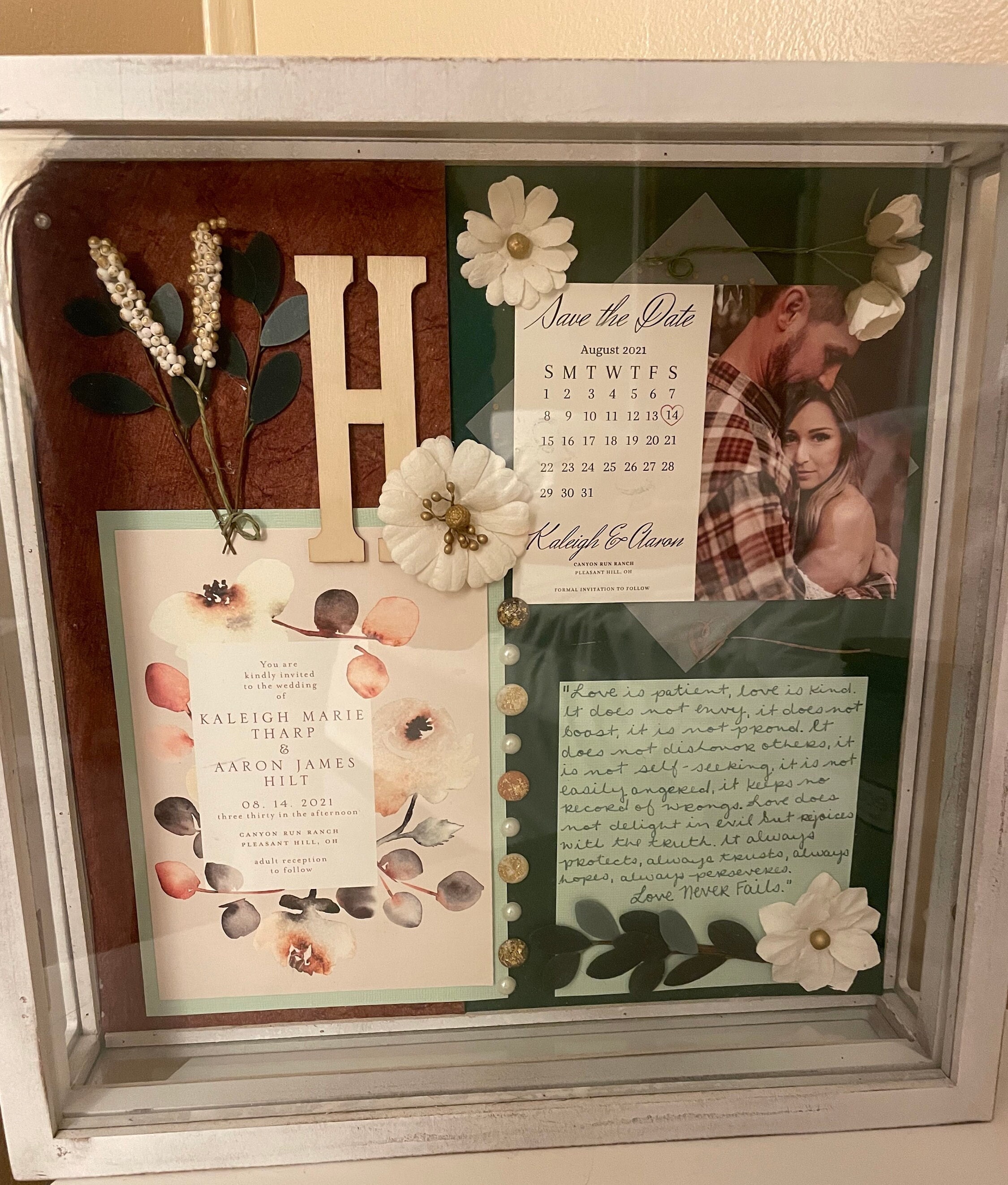 Wedding Day Shadow Box - Etsy