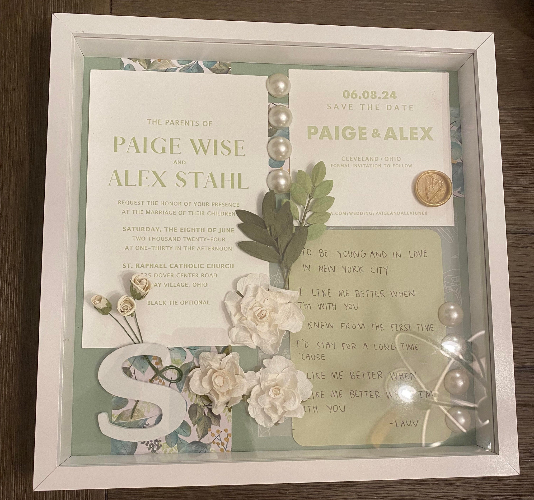 Wedding Day Shadow Box - Etsy